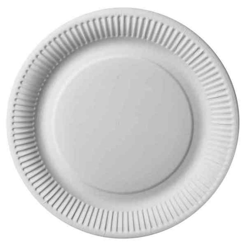 White Extra Strong Round Cardboard Plates - 260mm Ø - Horecavoordeel.com