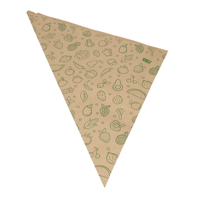 Brown Kraft Paper Cone Bags for Fruits & Vegs 525x370x370mm ...