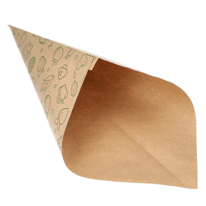 Brown Kraft Paper Cone Bags for Fruits & Vegs - 440x310x310mm ...