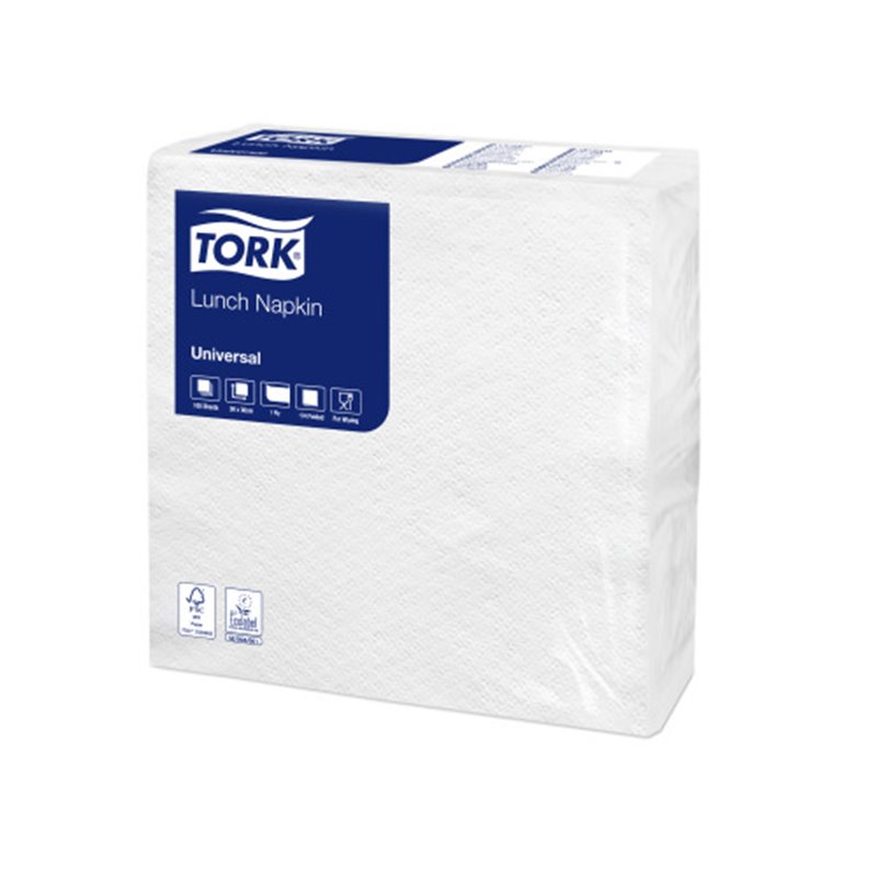 Looking for Tork Lunch Napkin Universal 1-ply White 30x30cm ¼-fold | On ...