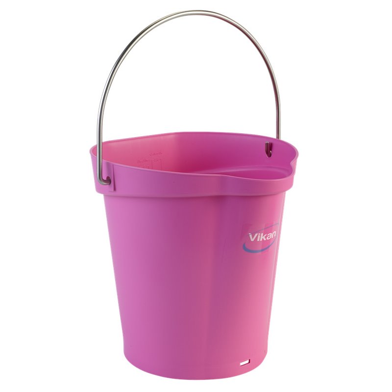 Vikan Emmer 6 Liter Polypropyleen Roestvrij Staal 260x270x258mm Roze ...
