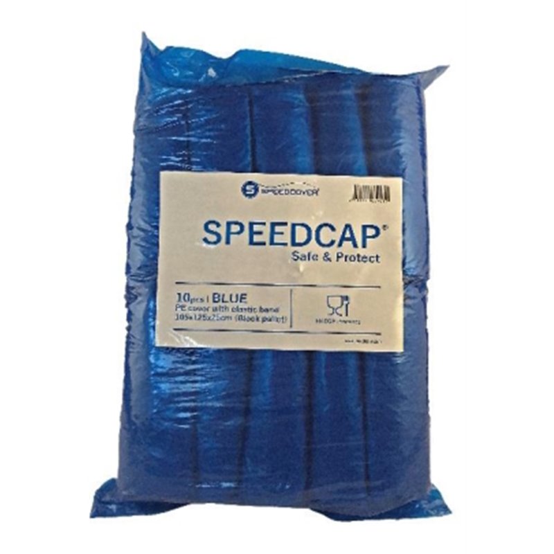 Speed Cap PE With Elastic Band Blue 105x125x25cm 30my -Horecavoordeel.com-