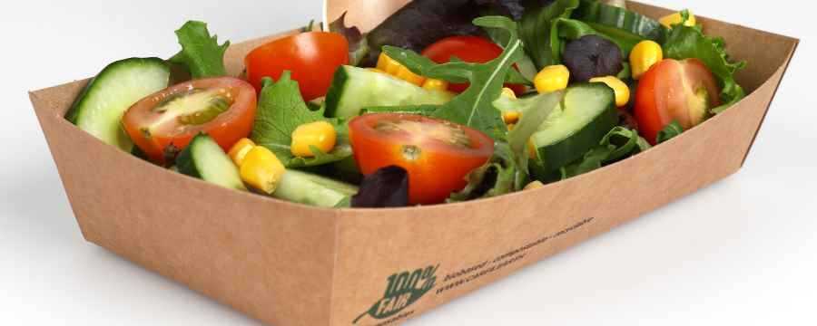 Salad trays Cardboard | Horecavoordeel